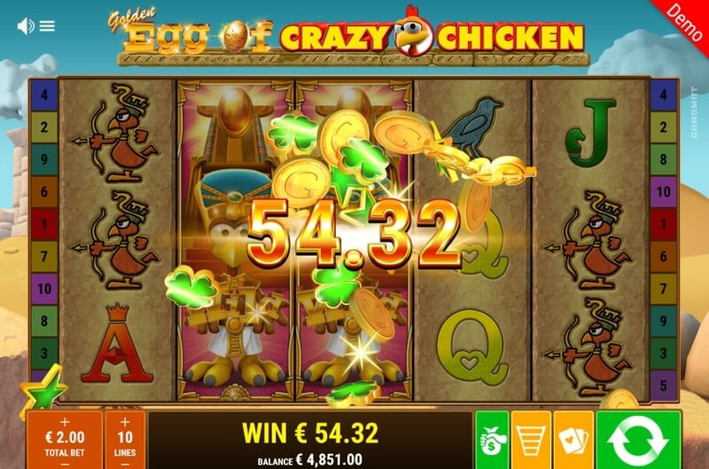 Golden Egg of Crazy Chicken is a Fun New Ancient Egyptian Themed Slot ...